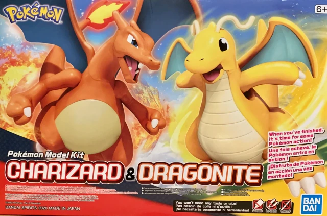Pokemon Plastic Model Kit - Charizard/Dragonite - Figures "Gunpla ...