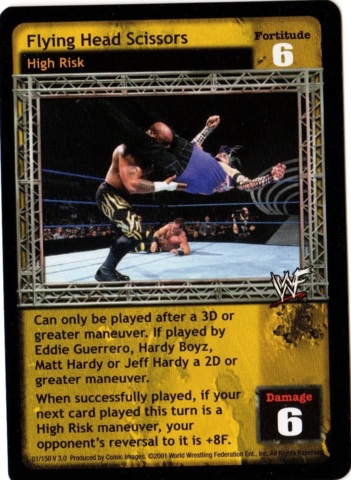 Flying Head Scissors - WWE Raw Deal » Maneuvers » High Risks - Carte ...