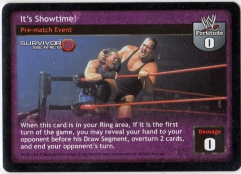 It's Showtime! - WWE Raw Deal » Pre-Matches - Carte Blanche Hobbies