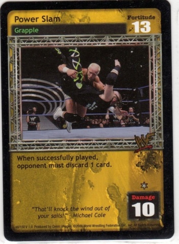 Power Slam - WWE Raw Deal » Maneuvers » Grapples - Carte Blanche Hobbies