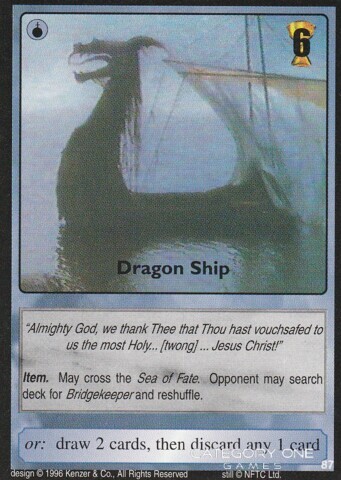 Dragon Ship - Monty Python and the Holy Grail CCG » Monty Python and ...