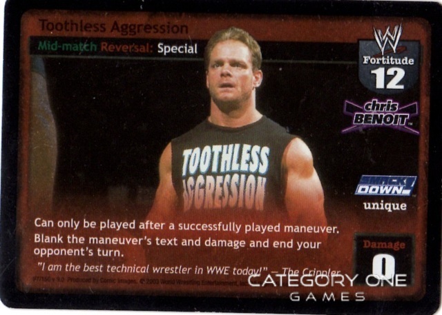 Toothless Aggression - WWE Raw Deal » Superstar Cards » Chris Benoit ...