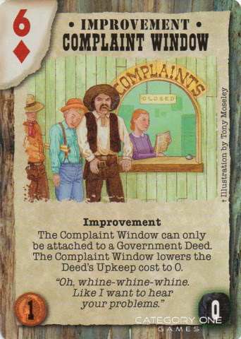 Complaint Window - Doomtown » Reaping of Souls - CategoryOneGames