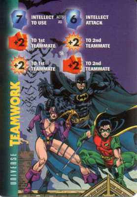 Universe: Teamwork-Intellect 7I EF +2+2 Robin, Huntress, Batman ...