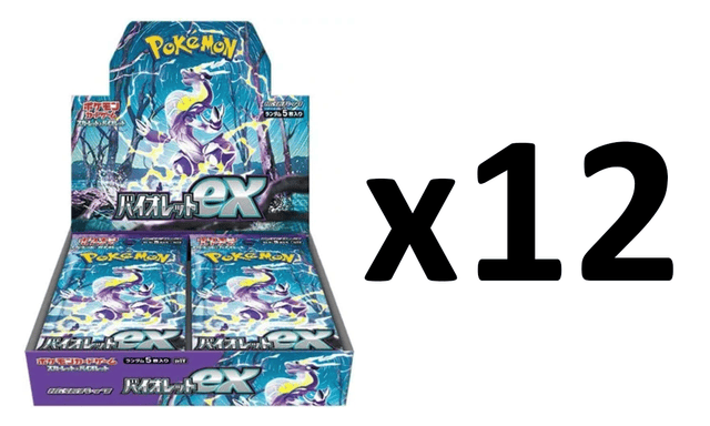 Japanese Pokemon SV1V Violet ex Booster CASE (12 Boxes) - Japanese ...