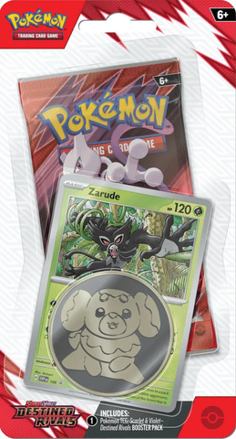 Pokemon SV10 Destined Rivals Checklane Blister - Zarude - Pokemon ...