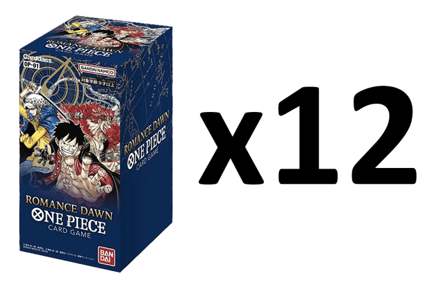 JAPANESE One Piece OP-01 Romance Dawn Booster CASE (12 Boxes) - One ...