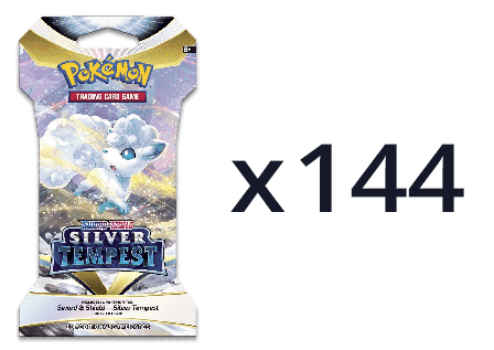 Pokemon SWSH12 Silver Tempest Sleeved Booster Case (144ct) - Pokemon ...