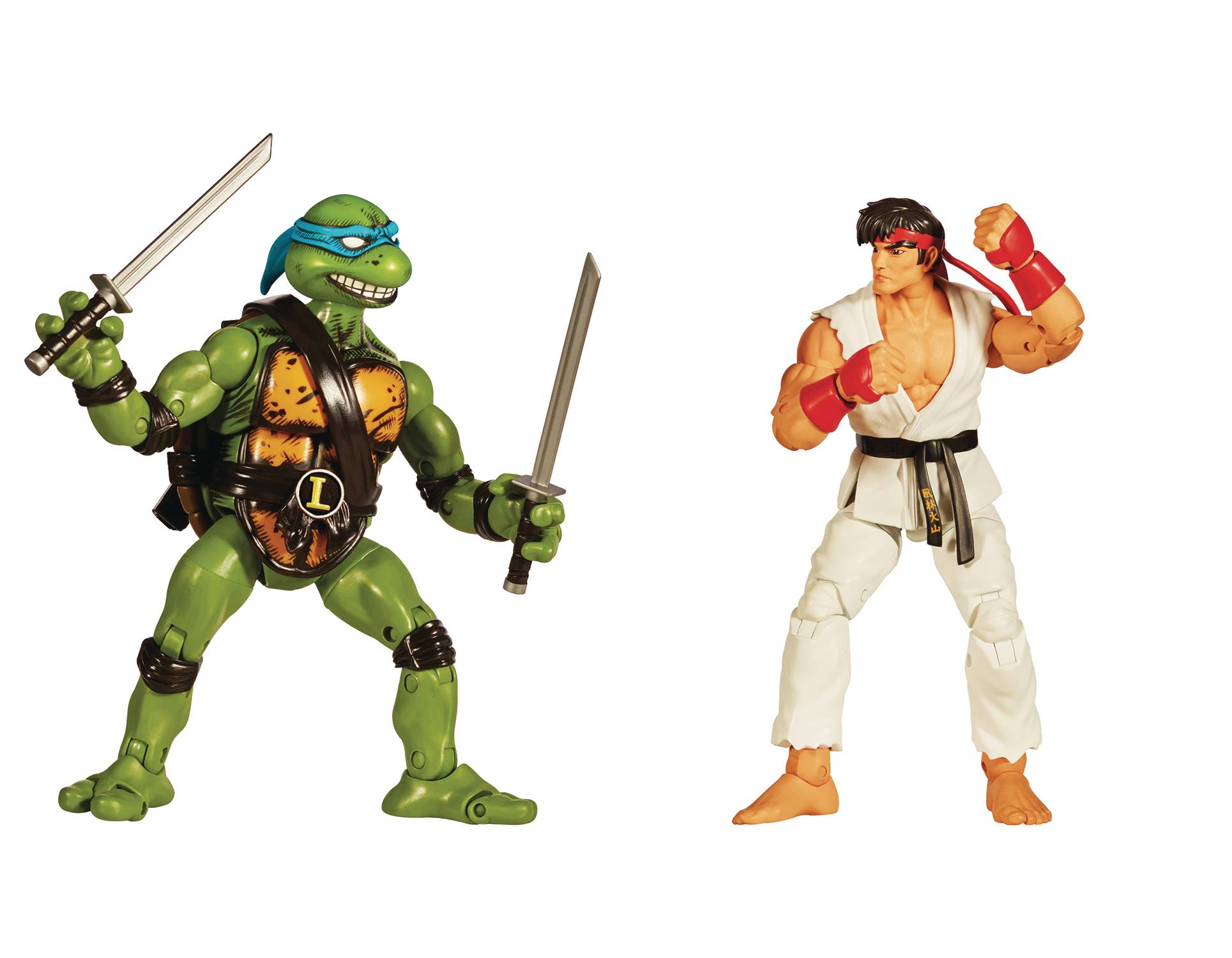 TMNT VS Street Fighter Leonardo vs Ryu Action Figure ETA 2025 Q1 Toys and Statues Toys Action Figures The Comic Hunter