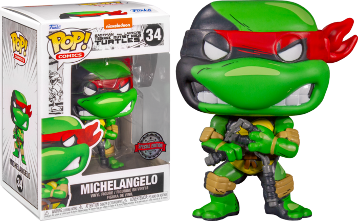 POP COMICS TEENAGE MUTANT NINJA TURTLES MICHELANGELO PX 34 Funko POP POP Other Series Gamer s Spot