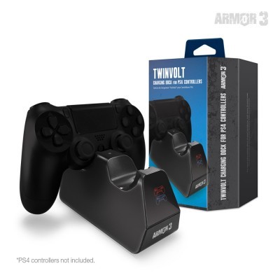 Armor 3 "TwinVolt" Charging Dock for PS4 Controllers - Video Game ...